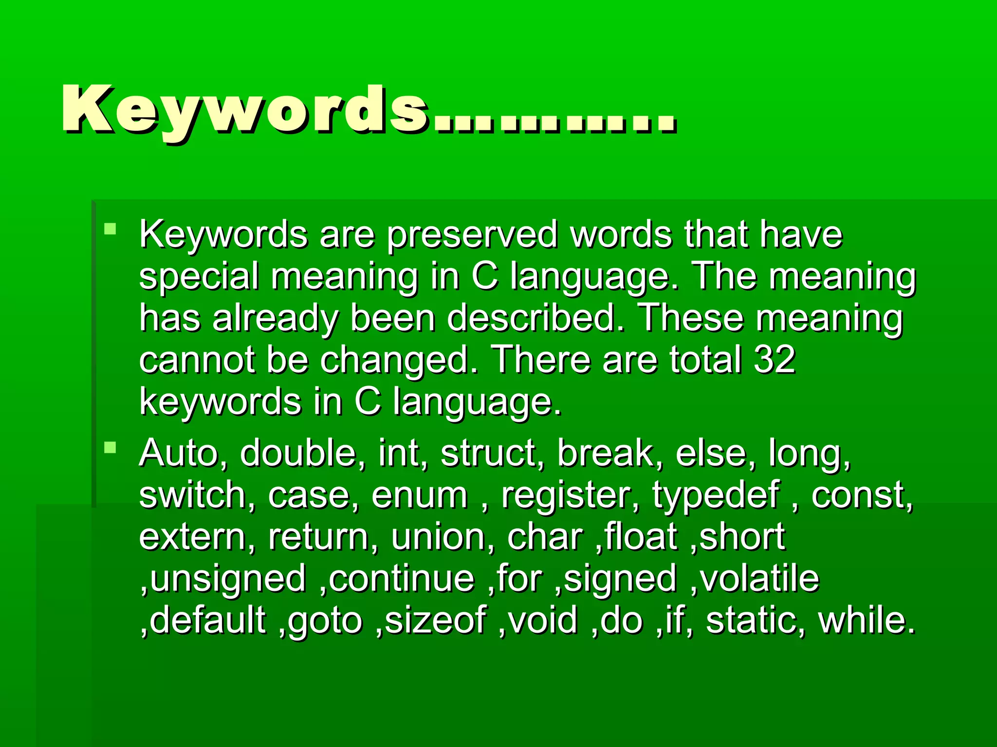 Welcome to lecture 4 in c programming | PPT