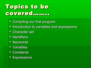 Welcome to lecture 4 in c programming | PPT