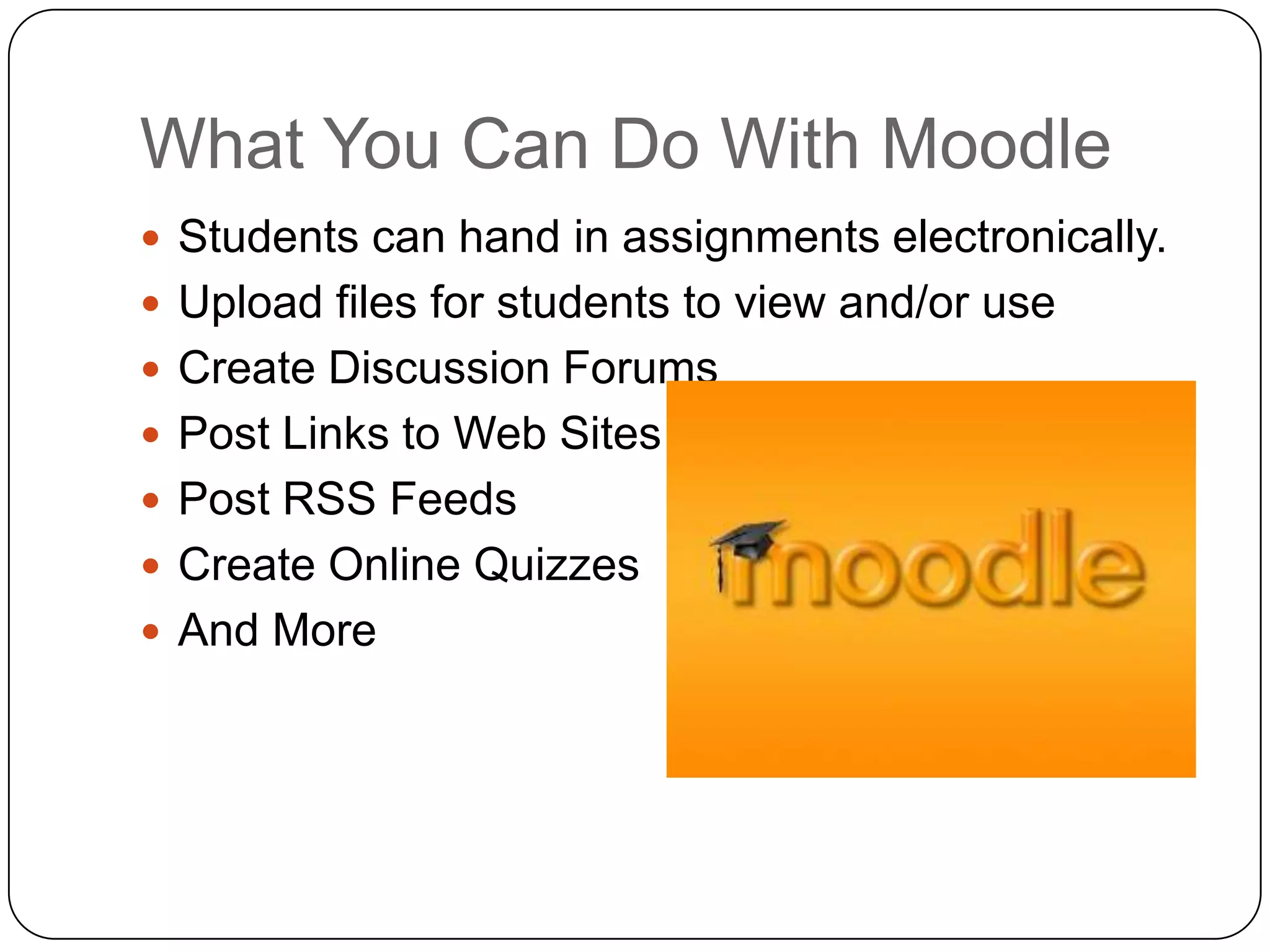 Welcome to Moodle | PPT