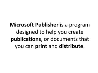 Welcome to ms pub | PPT