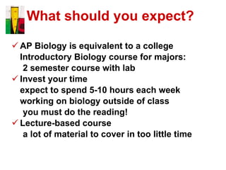 Welcome to my class ap biology | PPT