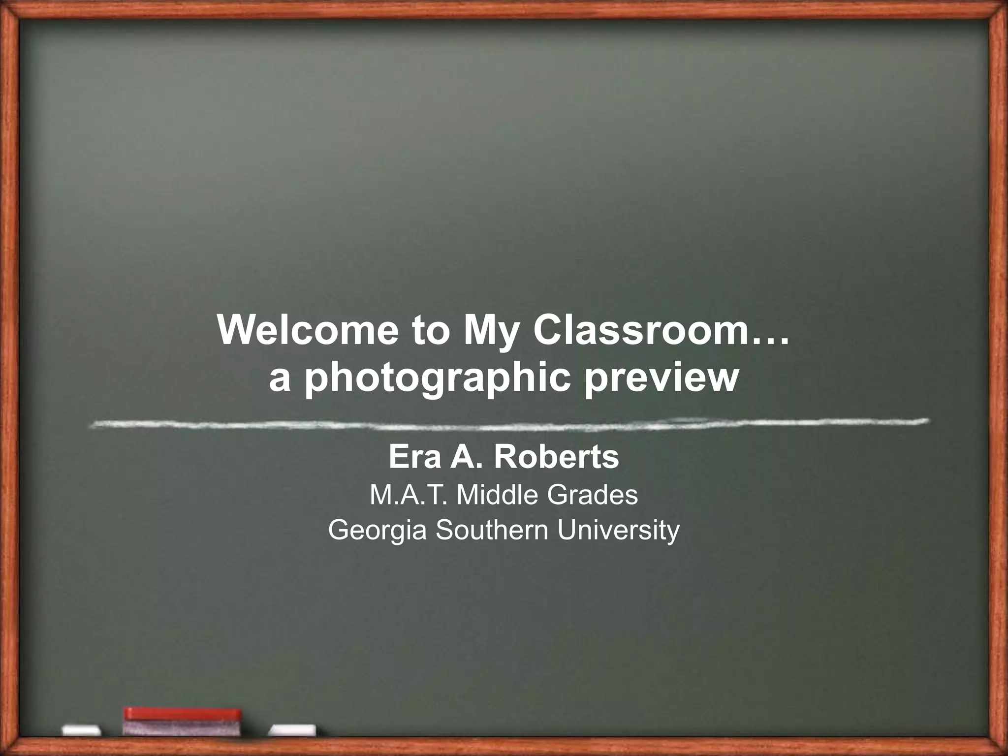 Welcome to my classroom | PPT