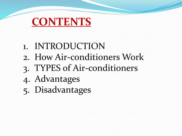 Air-conditioning system | PPTX