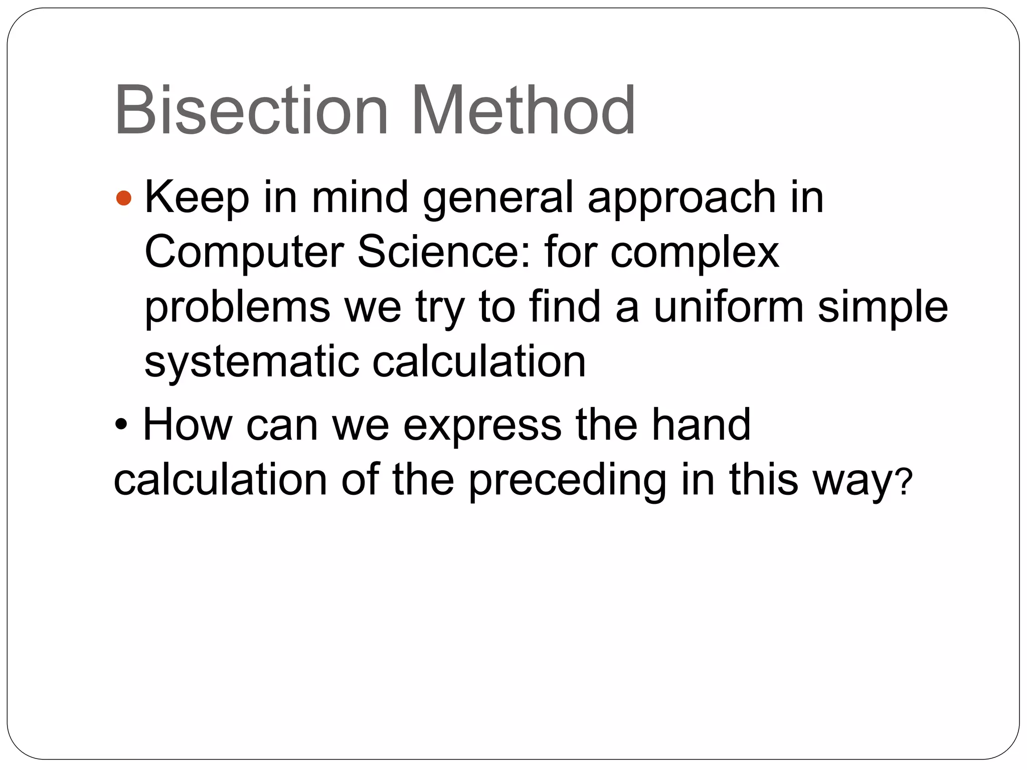 Bisection Method | PPTX