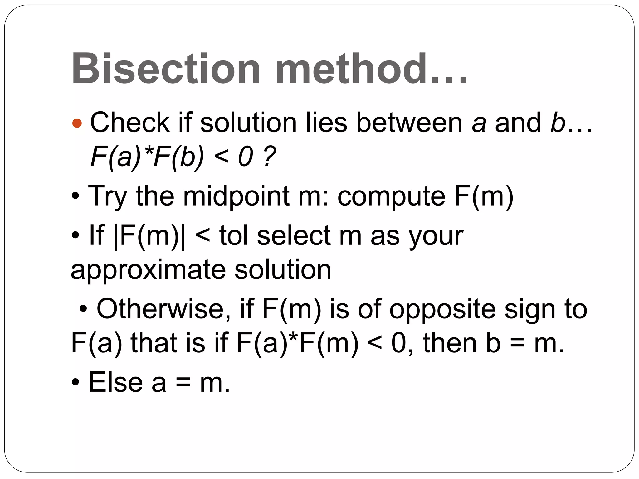 Bisection Method | PPTX