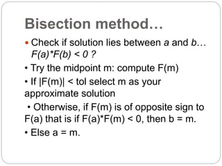 Bisection Method | PPTX