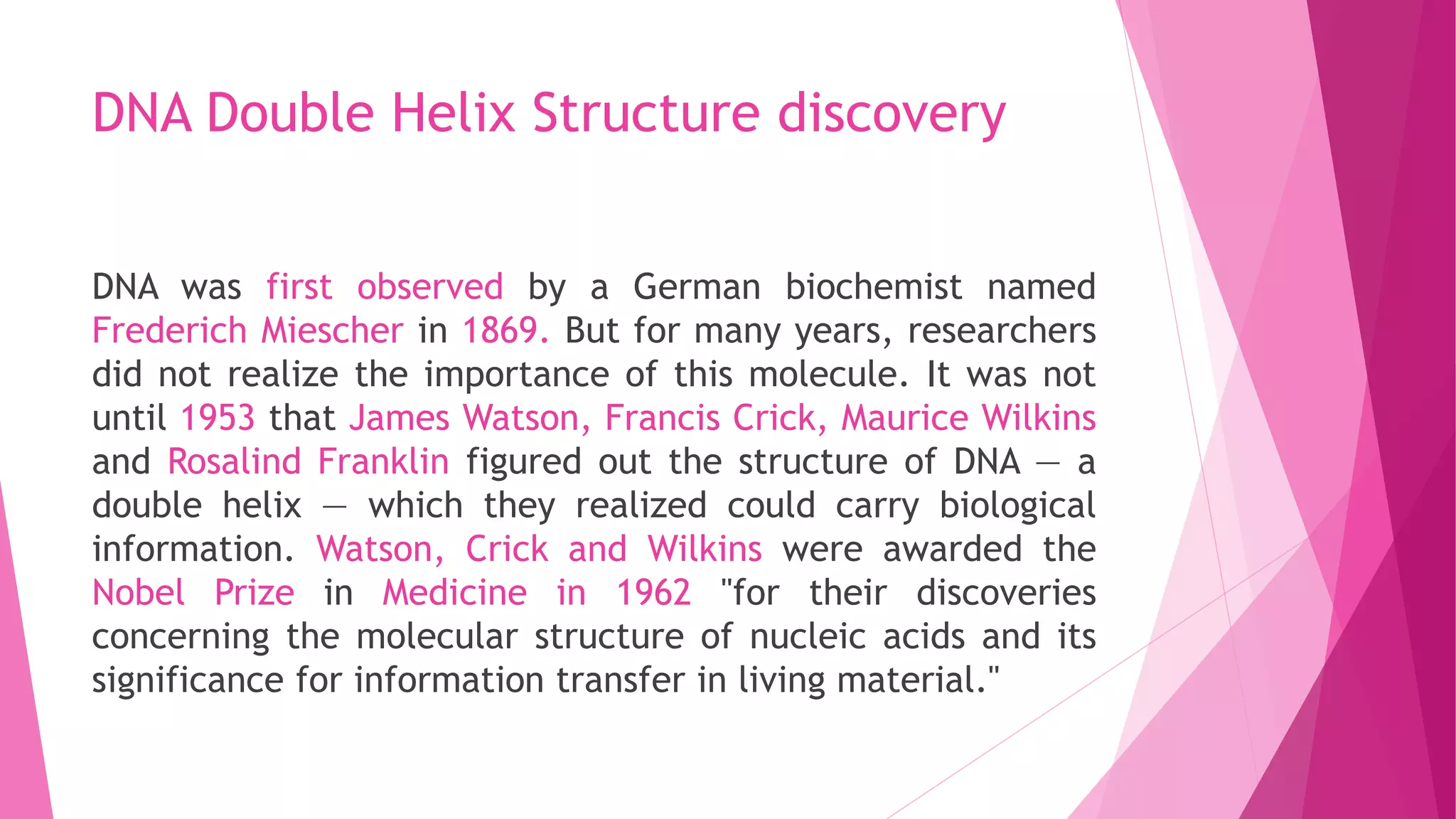 DNA Double Helix Structure | PPTX