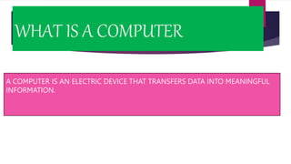 Computer Information | PPTX