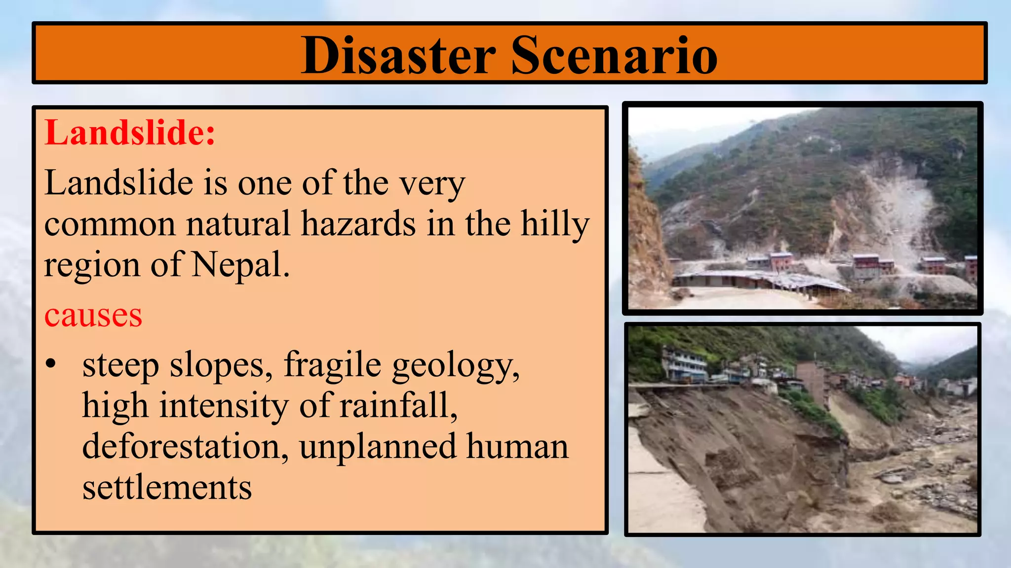 Presentation on Disaster Management process in Nepal | PPTX