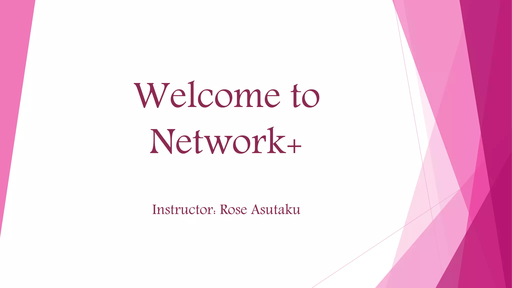 CompTIA Network+ Lesson | PPTX