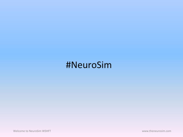Welcome To NeuroSim | PPT