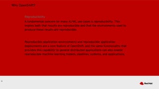 Deploying and Managing Artificial Intelligence Services using the Open Data Hub Project on ...