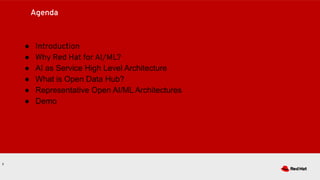 Deploying and Managing Artificial Intelligence Services using the Open Data Hub Project on ...