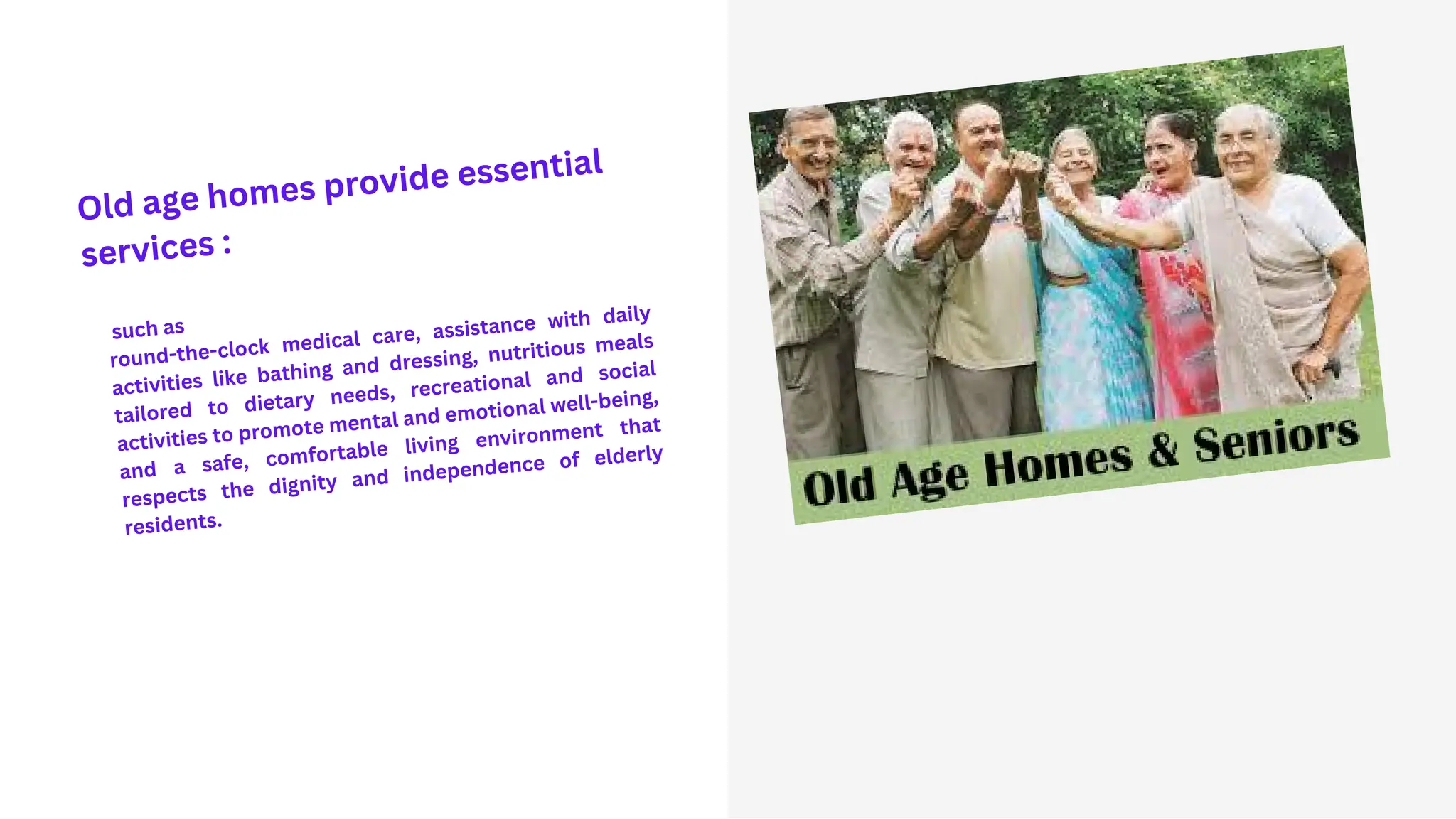 An old age home, also called a retirement home | PDF