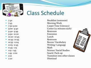 Welcome to our kindergarten class | PPTX