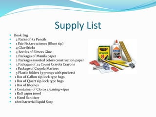 Welcome to our kindergarten class | PPT