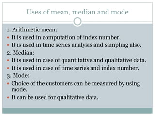Central Tendency Presentation | PPTX