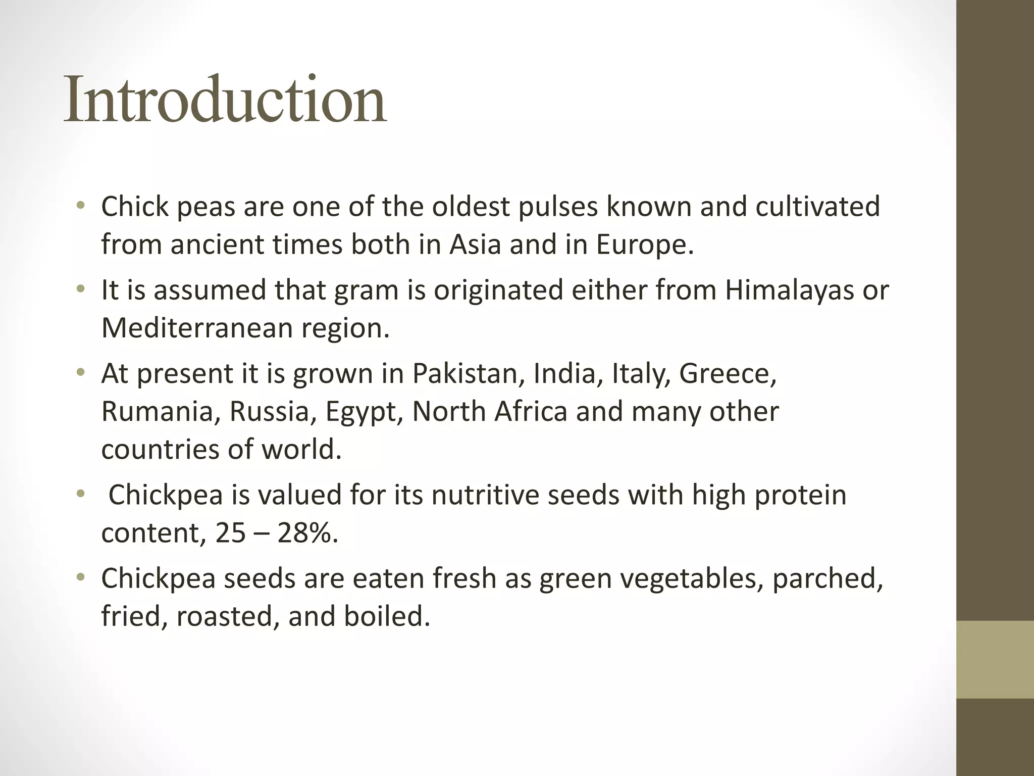 Production technology of Chickpea. | PPTX