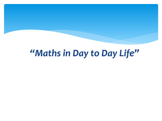 Real life in mathematics | PPT