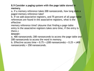 previous question solve of operating system. | PPT