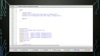 Students Database Management System | PPTX