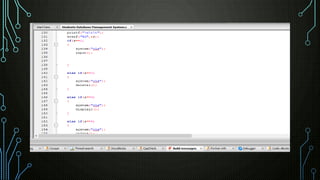 Students Database Management System | PPTX
