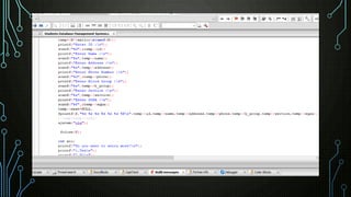Students Database Management System | PPTX