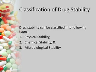 Drug stability | PPTX