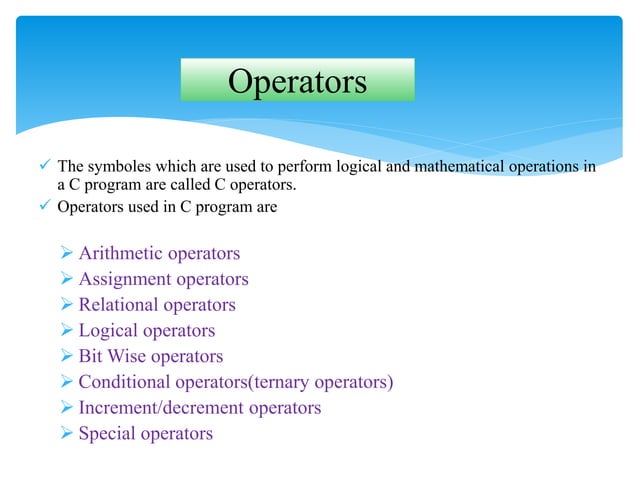 C Tokens Pptx Programming Languages Computing