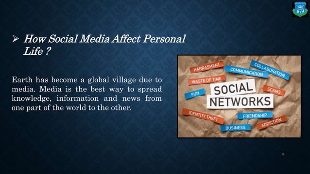 The role of social media in our personal life | PPTX | Social ...