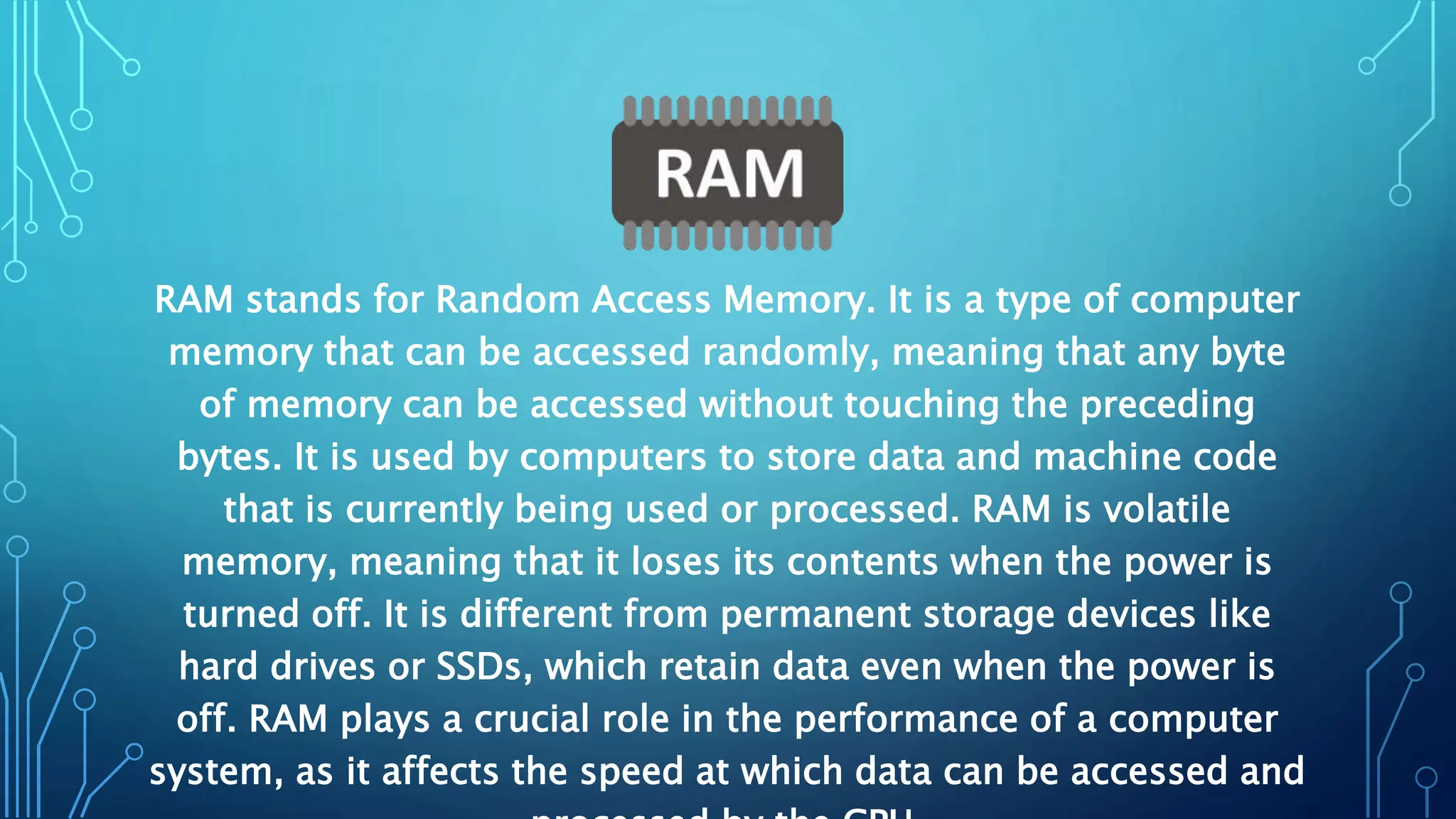 Welcome to our presentation in ram and rom that make happy.pptx | Data ...