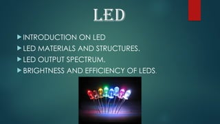 Electrical and Electronic Engineering Topics:LED | PPT