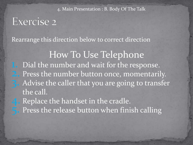 Short message, Instruction, Direction and Punctuation | PPT