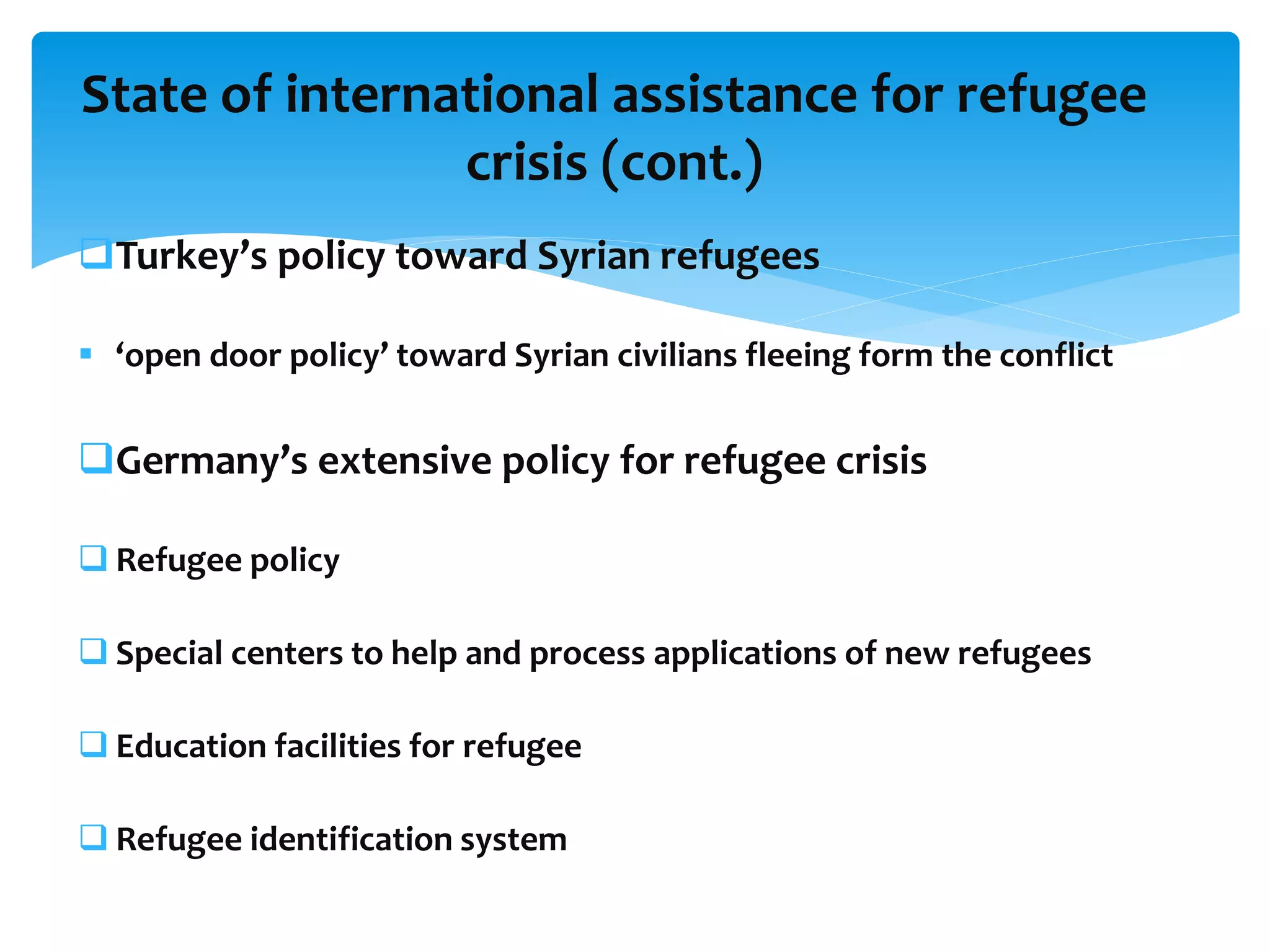 Presentation on refugee crisis | PPTX
