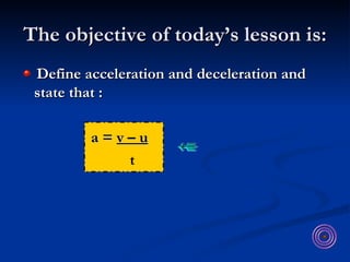 Welcome To Physics Lesson | PPT