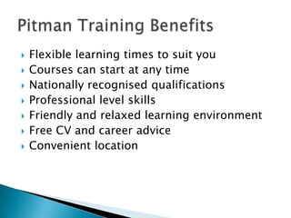 Welcome to pitman training guildford | PPTX