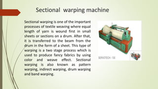 Process flow of a Weaving factory. | PPTX