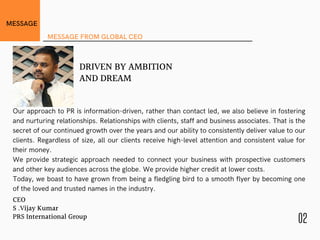 Welcome to PRS World | PPT