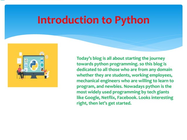 Welcome to Python Programming Language.pptx