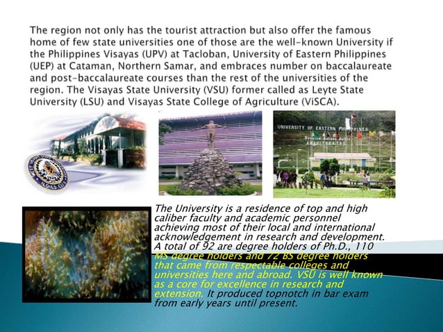 Welcome to region viii! | PPTX | South America Travel | Travel Locations