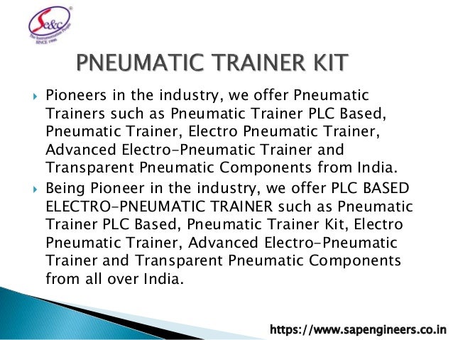 Pneumatic trainer kit price | plc based electro pneumatic trainer ...