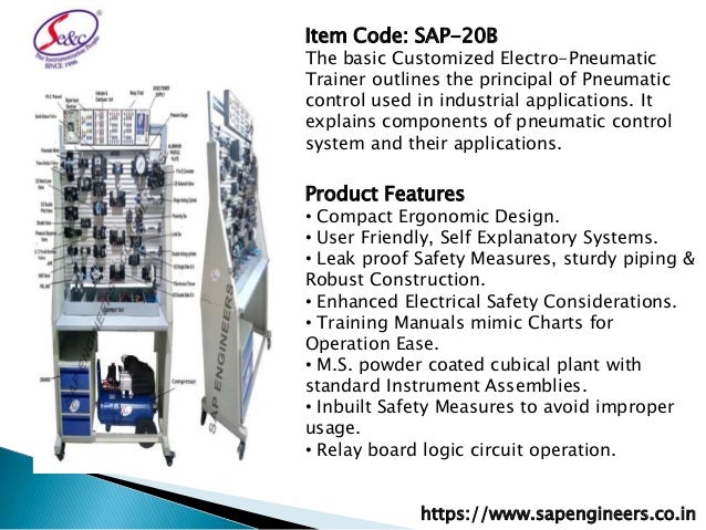 Pneumatic trainer kit price | plc based electro pneumatic trainer ...