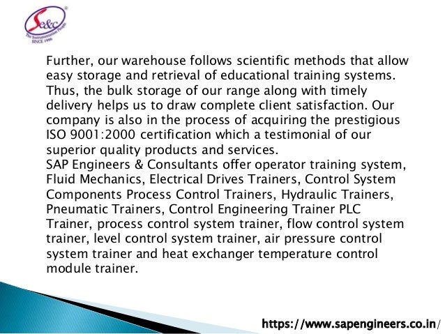 Process control trainer |Best process control trainer at best prices in India – sap engineers | PPT
