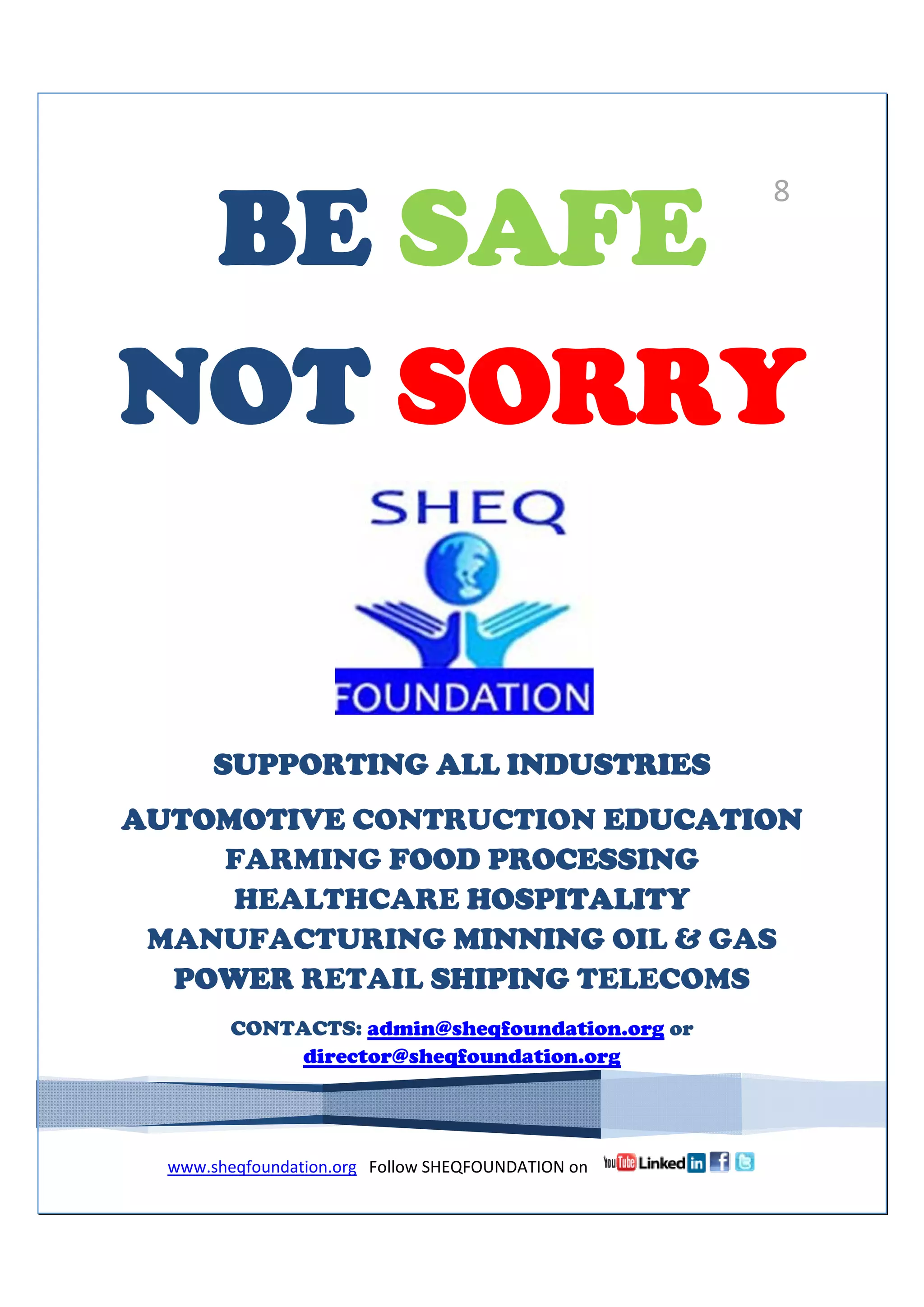 Welcome to sheq foundation | PDF