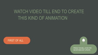 Animation & Transition powerpoint presentation | PPT