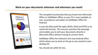 Welcome to SoftMaker Office for Android.potx
