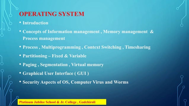 Syllabus of Computer Science | PPTX