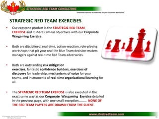 Welcome to Strategic Red Team Consulting | PPT