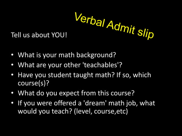 Welcome to sy math methods | PPT