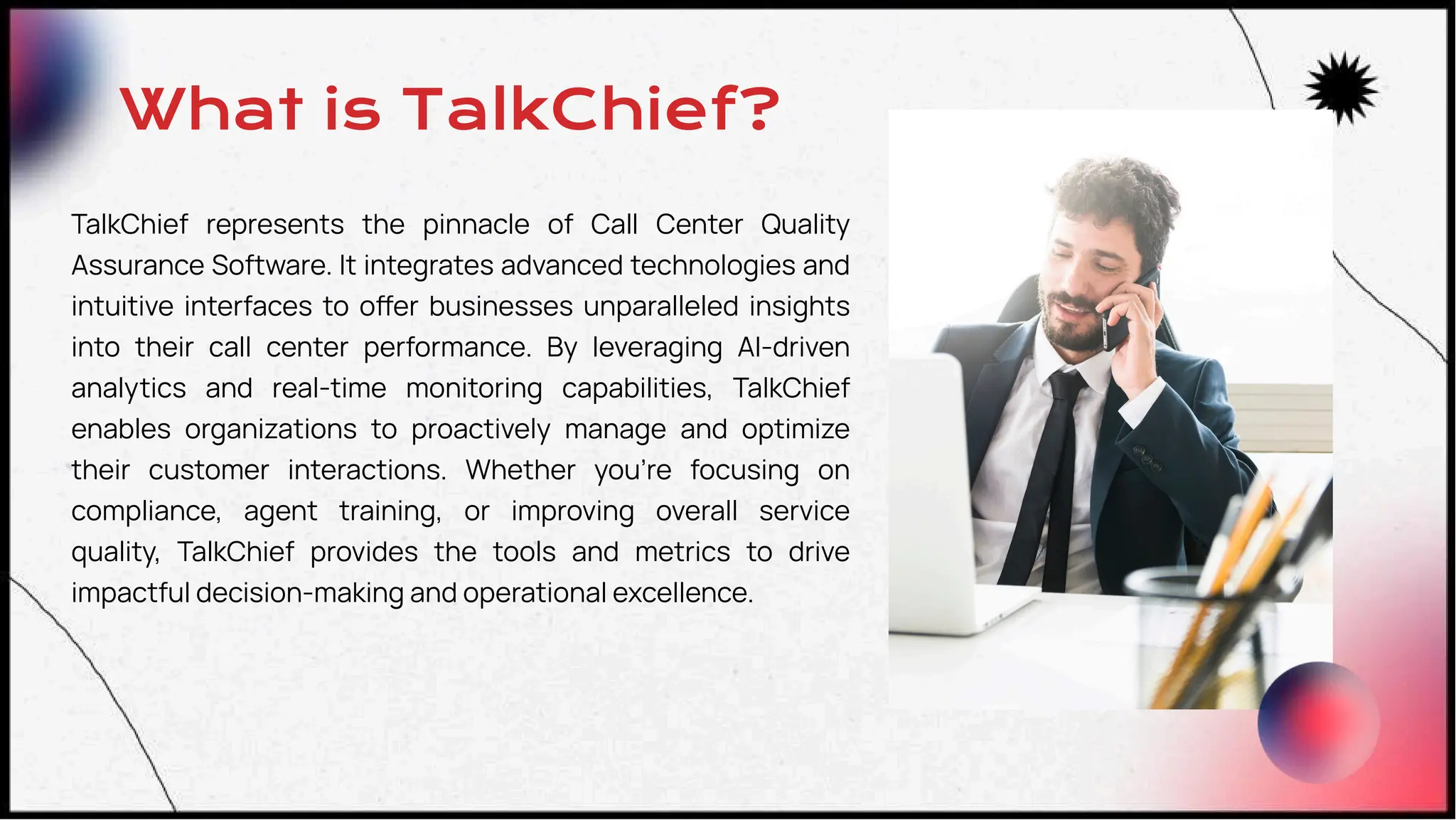 Welcome to TalkChief - Your Ultimate Call Center Quality Software | PPT